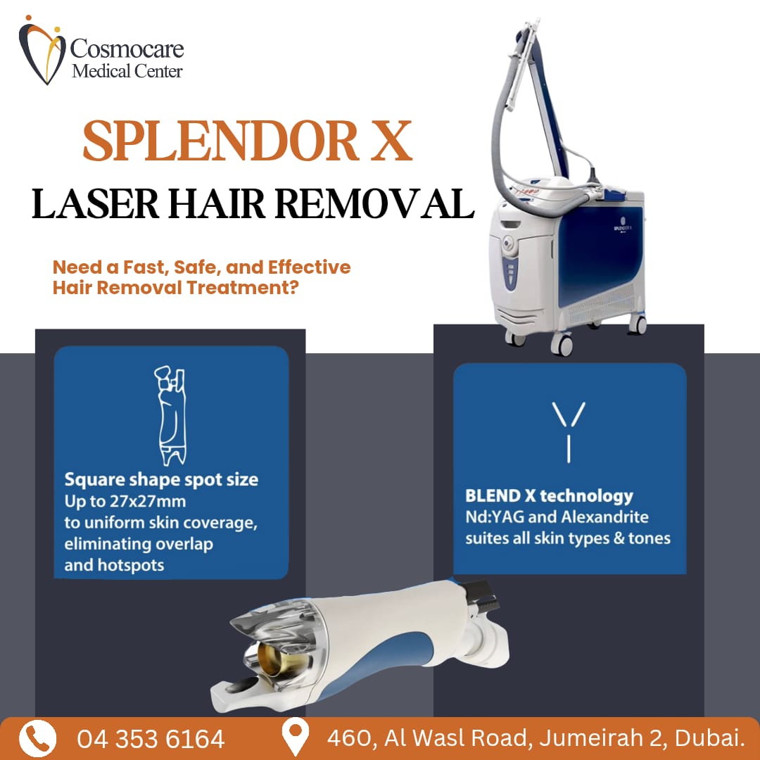 SPLENDOR X LASER HAIR REMOVAL - Cosmocare Medical Center