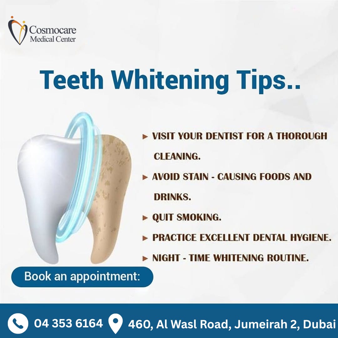 Starting From 1400AED Teeth Whitening - Cosmocare Medical Center