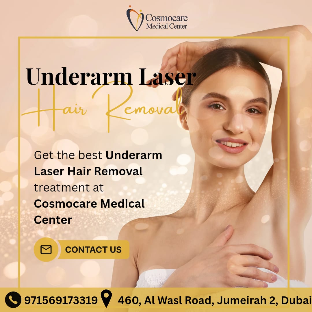 75AED Underarms laser hair removal - Cosmocare Medical Center