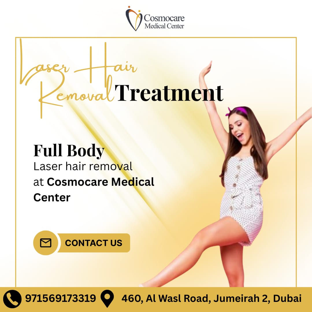 300AED Full Body Laser Hair Removal - Cosmocare Medical Center